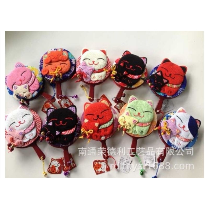 (สินค้า พร้อม จัดส่ง) กระจกพกพาสไตล์ ญี่ปุ่น ขนาดประมาณ 12x8x2 ซม.(ลาย ...