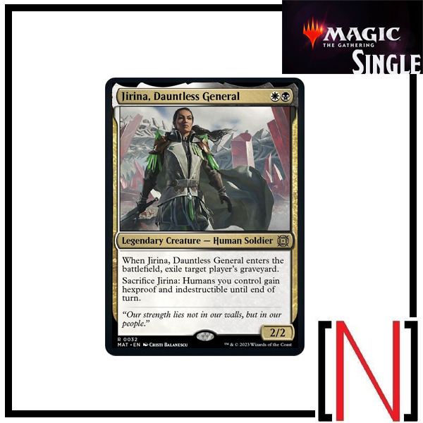 [MTG][Single][MAT] Jirina, Dauntless General ระดับ Rare [ภาษาอังกฤษ ...