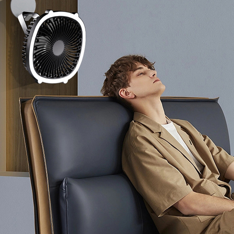 J156 ลมคลาส 3 พัดลมโคมไฟ USB พัดลมแคมปิ้ง พัดลมพกพาหมุนได้ ชาร์จใหม่ได้ พัดลมไร้สาย แขวน แนวตั้ง ...