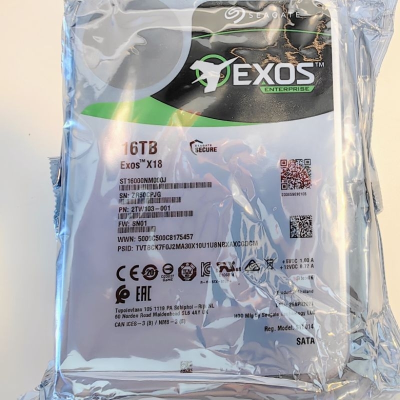 16TB Exos X16, 3.5" Enterprise HDD มือ1 ประกันร้าน1ปี | Shopee Thailand