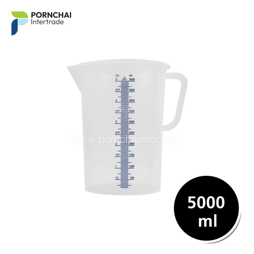 บีกเกอร์พลาสติก Beaker Plastic ขนาด 5000/3000/2000/1000/500/250 มิลลิลิตร Vitlab | Shopee Thailand
