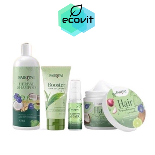 Fairy Pai Herbal Shampoo แชมพู [300 ml.] /Fairy Pai Hair Essence [30 ml ...