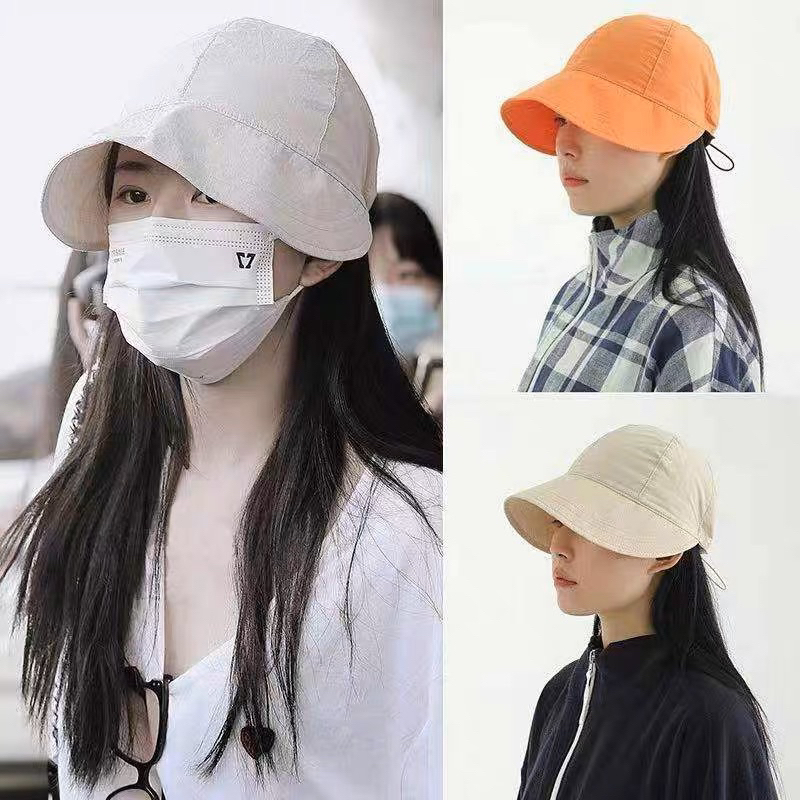 หมวกปีกกว้าง ป้องกันรังสียูวี สามารถปรับได้ แบบแห้งเร็ว เหมาะกับใส่ตกปลากลางแจ้ง แฟชั่นชาวประมง ...