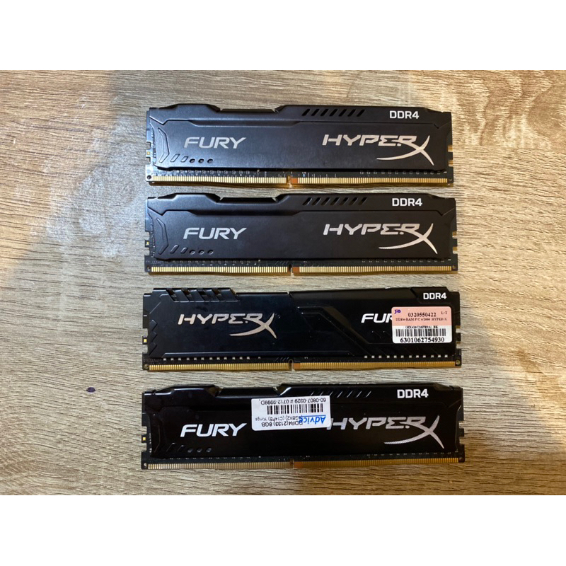 RAM PC DDR4 8GB/4GB(2666)(2133)KINGSTON HyperX FURY BLACK | Shopee Thailand