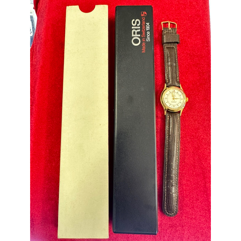 ORIS 17 Jewels Waterproof Antishock ระบบไขลาน ตัวเรือนทองชุบ นาฬิกาผู้หญิง มือสองของแท้ | Shopee ...