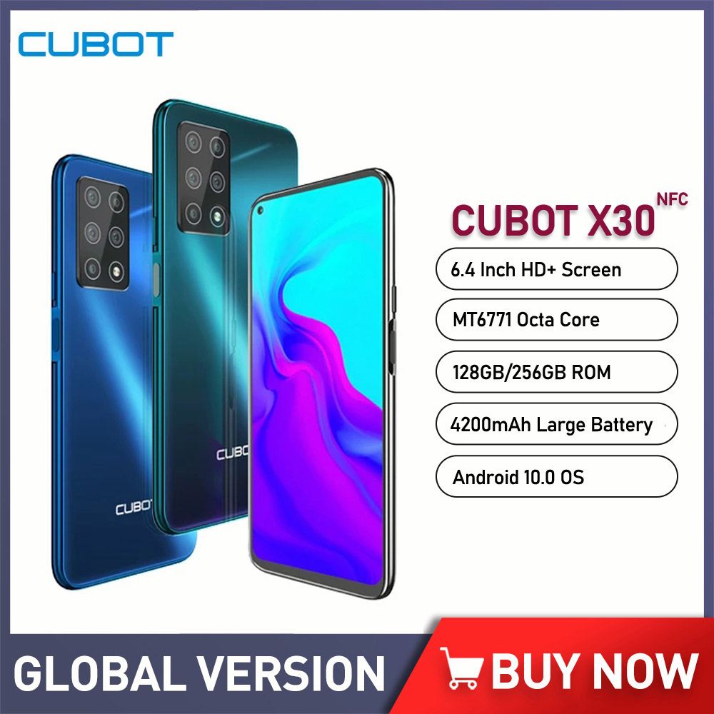 Cubot X30 8GB Smartphone 48MP Five Camera 32MP Selfie NFC 256GB 6.4 ...