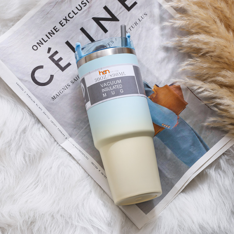 HAN แก้วเก็บความเย็น 30oz 890ml สแตนเลสแท้ รับประกันไอน้ำไม่เกาะแก้ว ขนาด 30ออนซ์ พร้อมส่งจากไทย ...