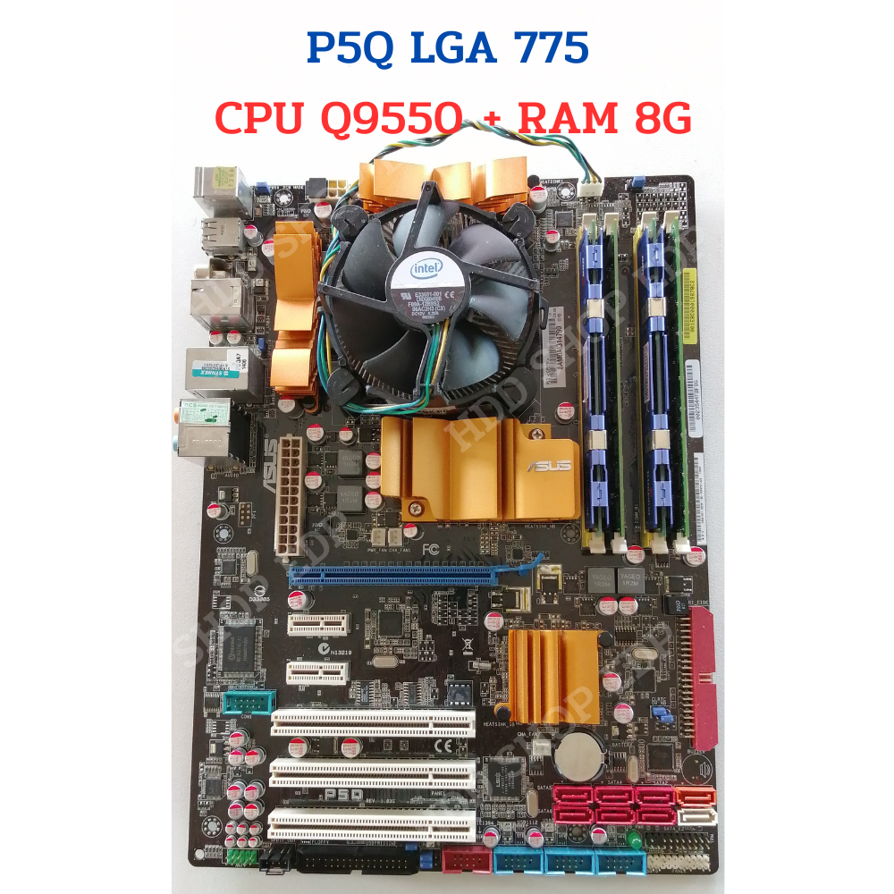 MB CPU RAM LGA 775 พร้อม Mainboard + CPU + Ram 8G ( มือสอง ) งบน้อย ใช้เรียนออนไลน์ได้ | Shopee ...
