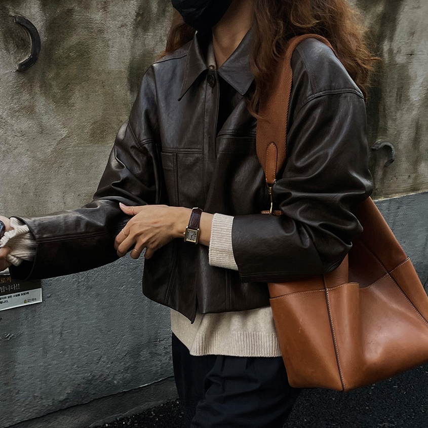 (Pre Order) เสื้อ แจ็คเก็ต รุ่น Moon Leather Jacket | PENN STUDIO ...