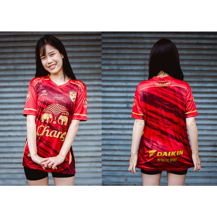 เสื้อกีฬา พิมพ์ลายแฟชั่น คอวี AV.002 ใส่ได้ทั้งชายและหญิง | Shopee Thailand