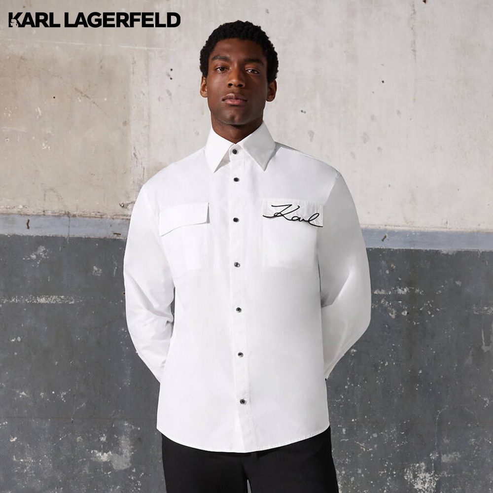 KARL LAGERFELD - KARL SIGNATURE SHIRT HANDPICKED BY HUN KIM 235M1606 ...