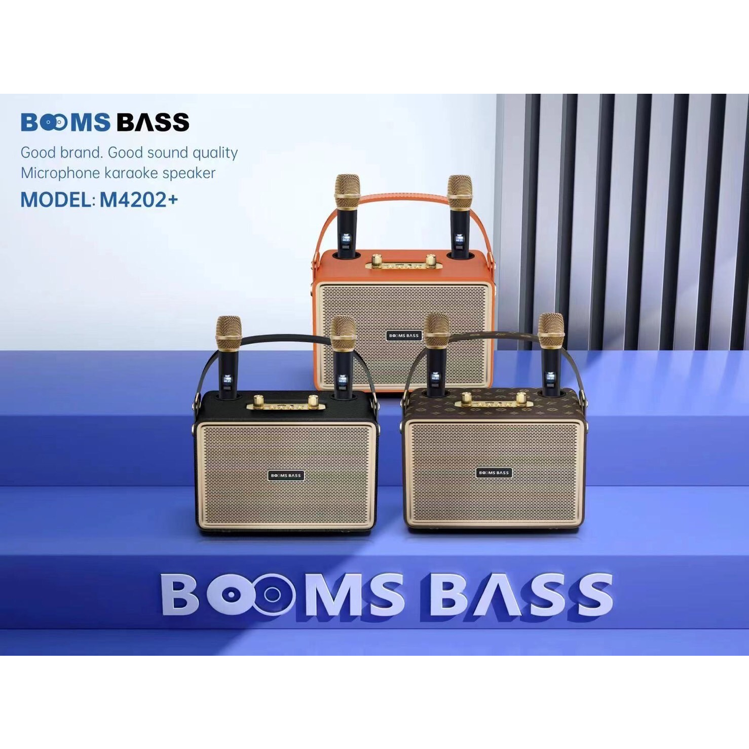 ลำโพงพกพาบลูทูธ Booms bass รุ่น M4202+ (คละสี) | Shopee Thailand