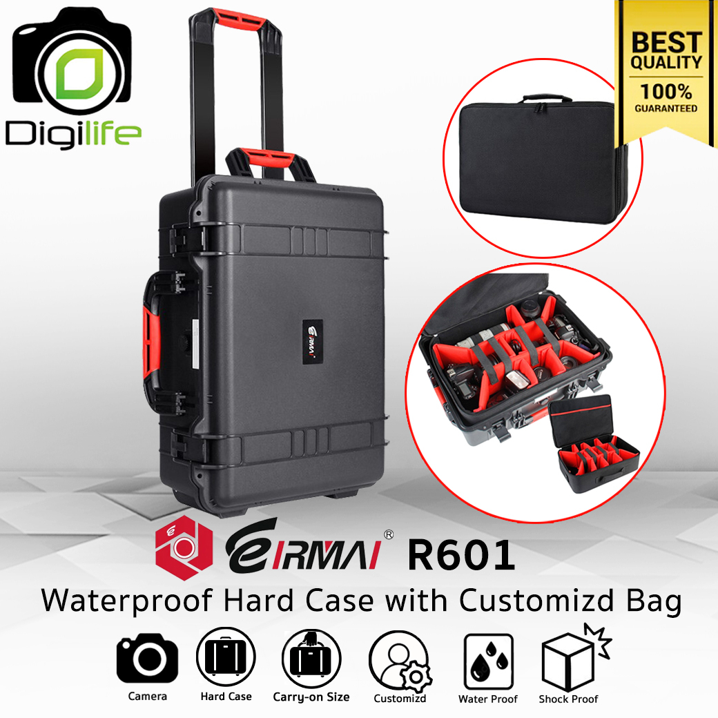 Eirmai Bag R601 Waterproof Hard Case For Camera, Flash , Accessories ...