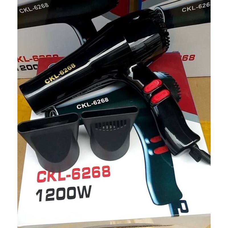 ไดร์เป่าผม CKL-6268 ไดร์เป่าผม 1200w ปรับระดับความร้อนและแรงลมได้ มี ม อ ก ลมแรง | Shopee Thailand