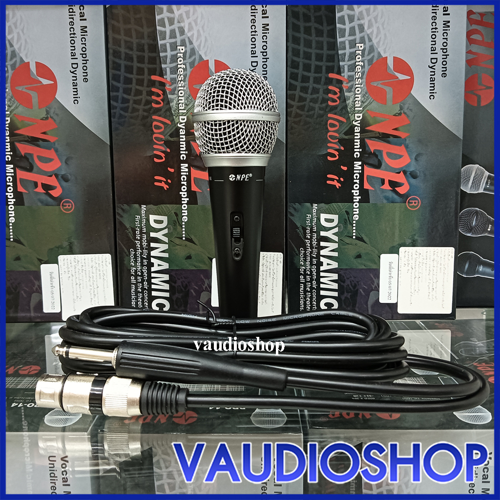 ไมโครโฟน NPE PRO-14 พร้อมสายไมค์ยาว 4.5 เมตร ไมค์ NPE PRO14 เอ็นพีอี ...