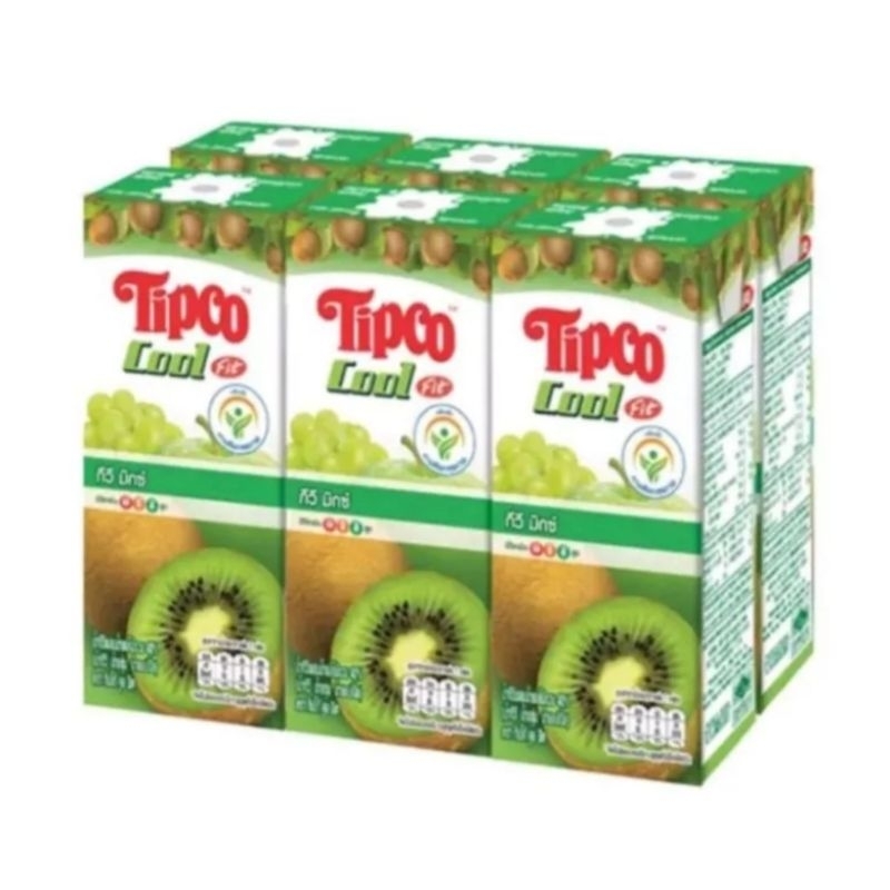 ทิปโก้ คูลฟิต น้ำผลไม้ 40% ขนาด 200 มล. แพ็คละ 6 กล่อง Tipco Cool Fit (เลือกรสได้) | Shopee Thailand