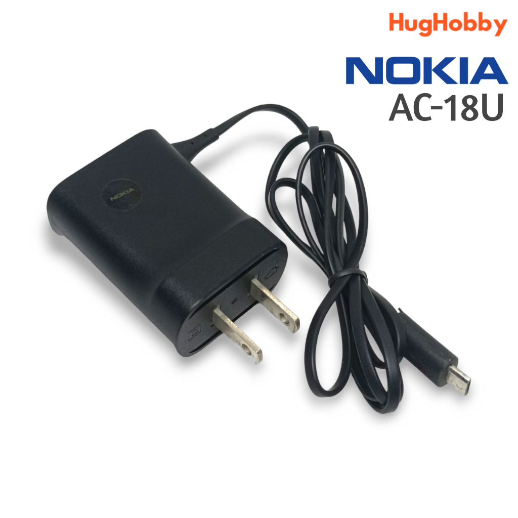 [มือ2] ที่ชาร์จโนเกียแท้ Nokia AC-18U (Micro USB) อะแดปเตอร์ AC Adapter ...