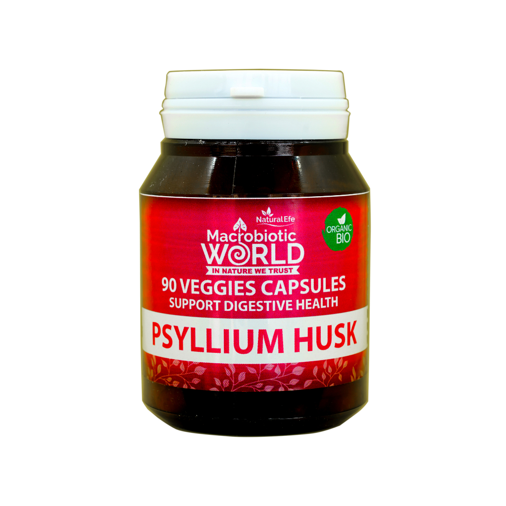 Organic/Bio Psyllium Husk 90 Veggies Capsules 500mg / ไซเลียมฮัสค์ ...