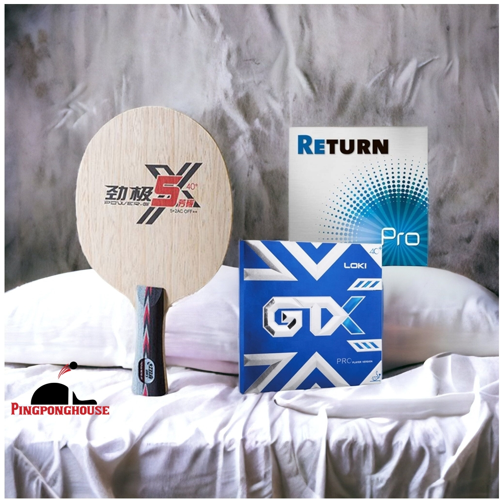 ไม้ปิงปองประกอบ DHS POWER G5X สอดไส้ ALC พร้อมยางปิงปอง LOKI GTX + GEWO RETURN PRO | Shopee Thailand