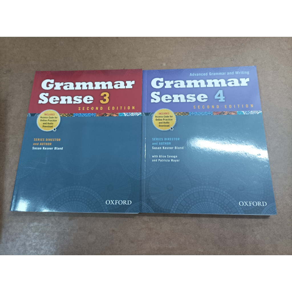 หนังสือ Grammar Sense 3, 4 by Oxford University Press (2 เล่ม) | Shopee ...