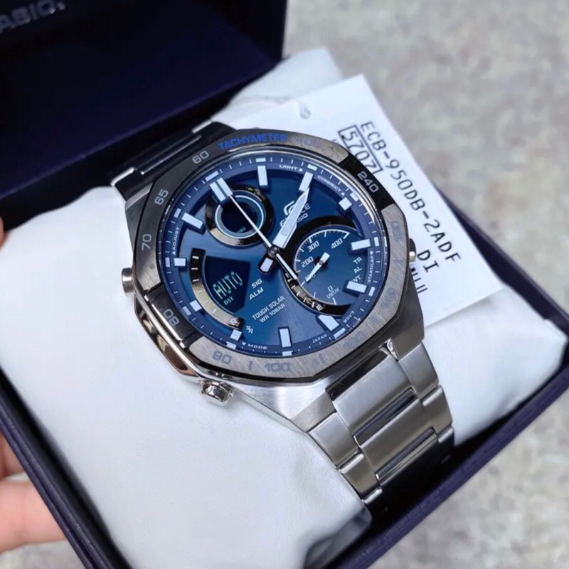 [Bluetooth®]🎁CASIO EDIFICE ECB-950DB-2A ของแท้ 100% พร้อมส่ง ประกัน 1 ปี | Shopee Thailand