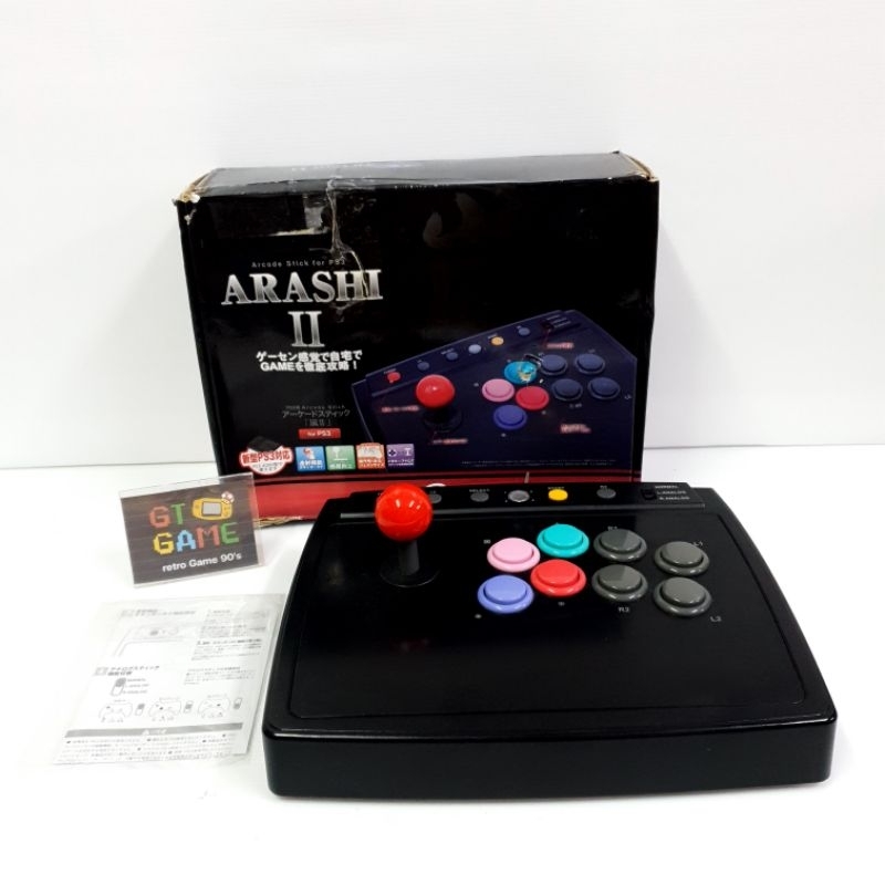 PS3 Arcade Stick Arashi 2 Boxed 🕹🎮 ANS-P037 USB Controller PC,Ps3 งาน ...