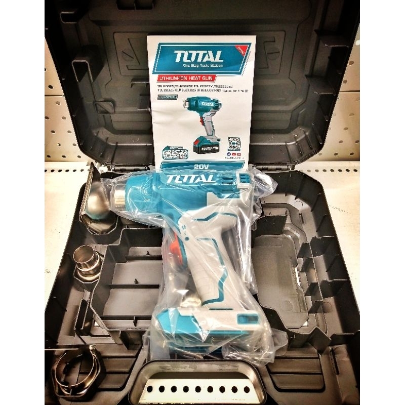 Total เครื่องเป่าลมร้อน (ปรับได้ 2 ระดับ) ไร้สาย 20 โวลท์ (แบต 4 แอมป์ ...
