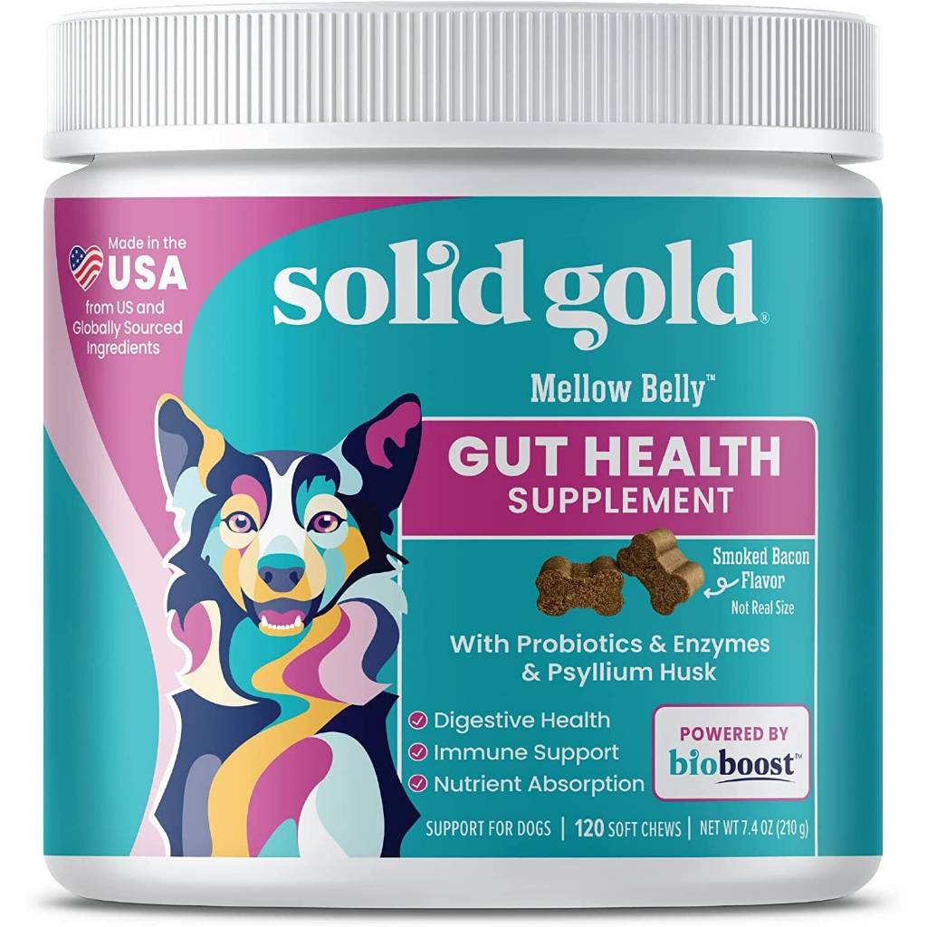 Solid Gold GUT Health (สุนัข) เอมไซม์ช่วยย่อย ช่วยดูดซึม ปรับสมดุลลำไส้ ...