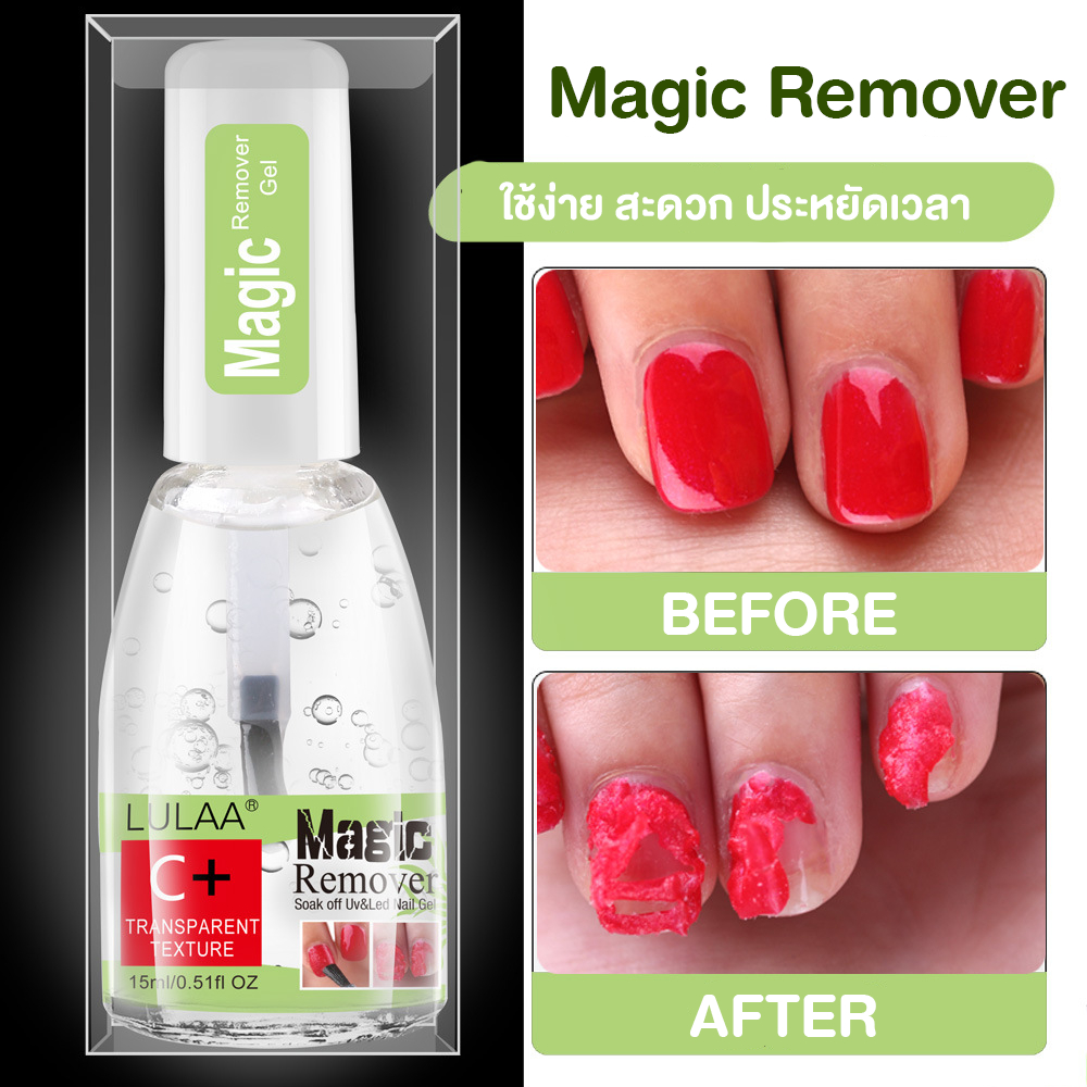 น้ำยาระเบิดสีเจล LULAA **ขวดใส** | Shopee Thailand