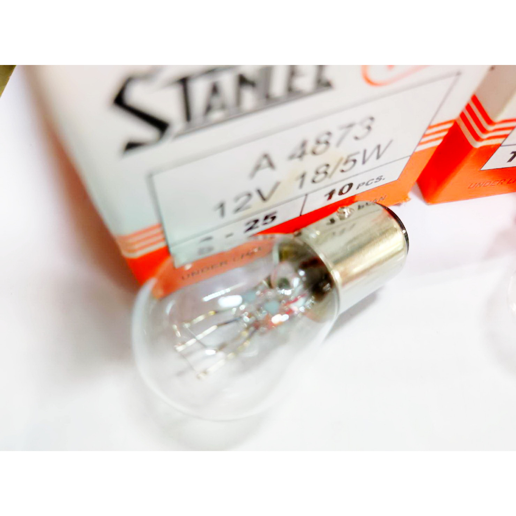 หลอดไฟหน้า-ท้าย มอเตอร์ไซค์ 6V/12V 25-35 Stanley | Shopee Thailand