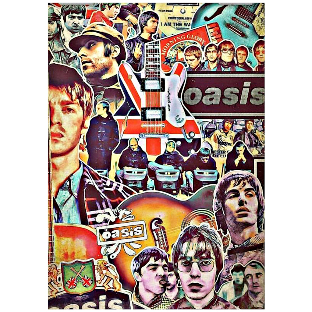 โปสเตอร์ วงดนตรี ร๊อค โอเอซิส oasis ขนาด A3 | Shopee Thailand