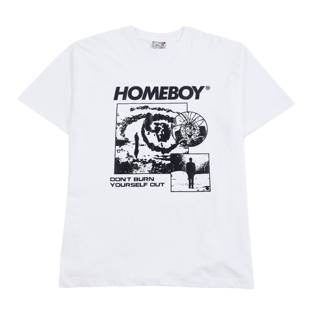 HOMEBOY เสื้อยืดผู้ชายลาย HB.BURN.OUT | Shopee Thailand