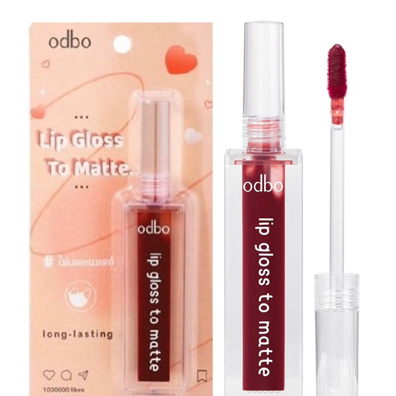 ODBO LIP GLOSS TO MATTE โอดีบีโอ ลิปกลอสทูแมท ขนาด 3.5 ml OD5006 ...