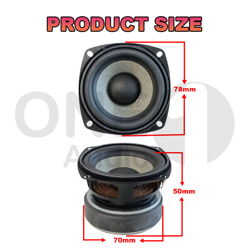 OneAudio JBL ดอกกลาง 3 นิ้ว 4Ω 25W เสียงกลาง3นิ้ว ดอกลำโพง3นิ้ว ลำโพงฟูลเรนจ์ กลาง ดอก3นิ้ว hk 3 ...