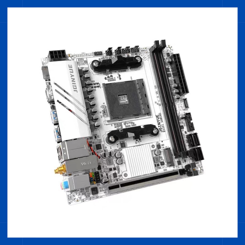 JGINYUE B550I WHITE GAMING ( B550 ITX ) | Shopee Thailand