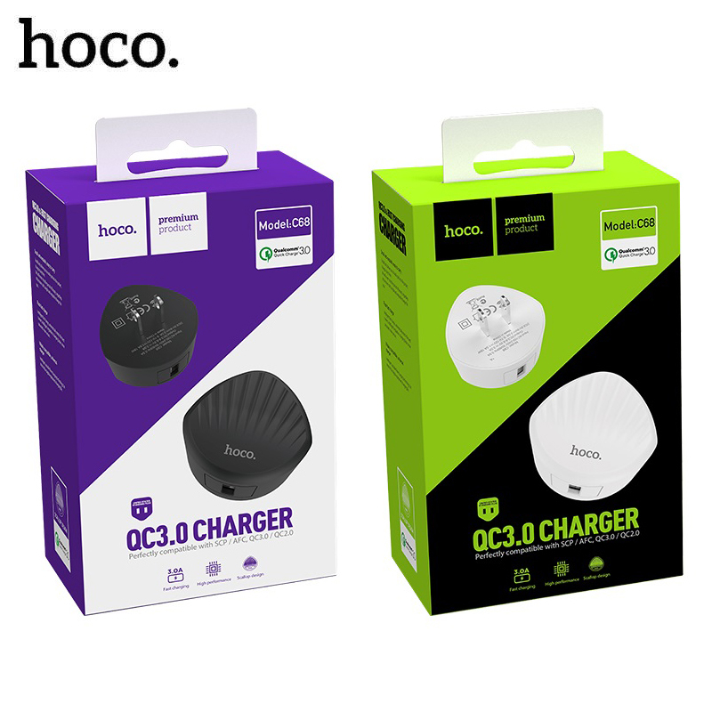 Hoco C68 หัวชาร์จ หัวชาร์จเร็ว 3A QC3.0 อแดปเตอร์ไอโฟน อแดปเตอร์ชาร์จ ...
