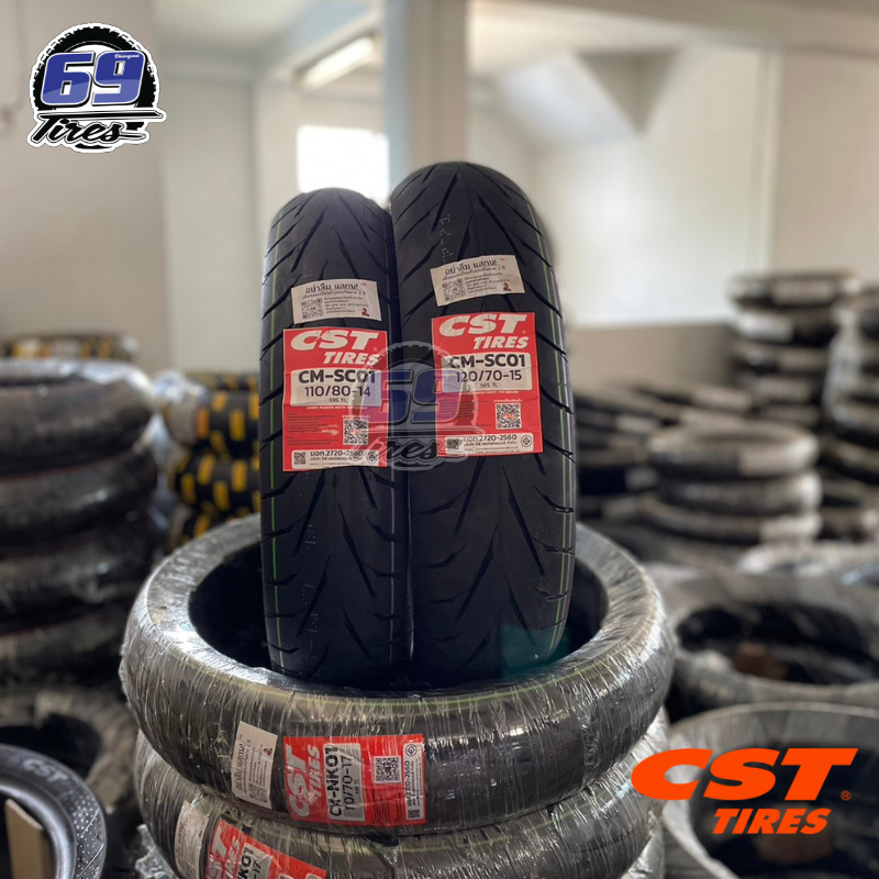 [CST] ใหม่ ยาง CST CM-SC01 สำหรับ Aerox Xmax Forza350 ADV350 | Shopee Thailand