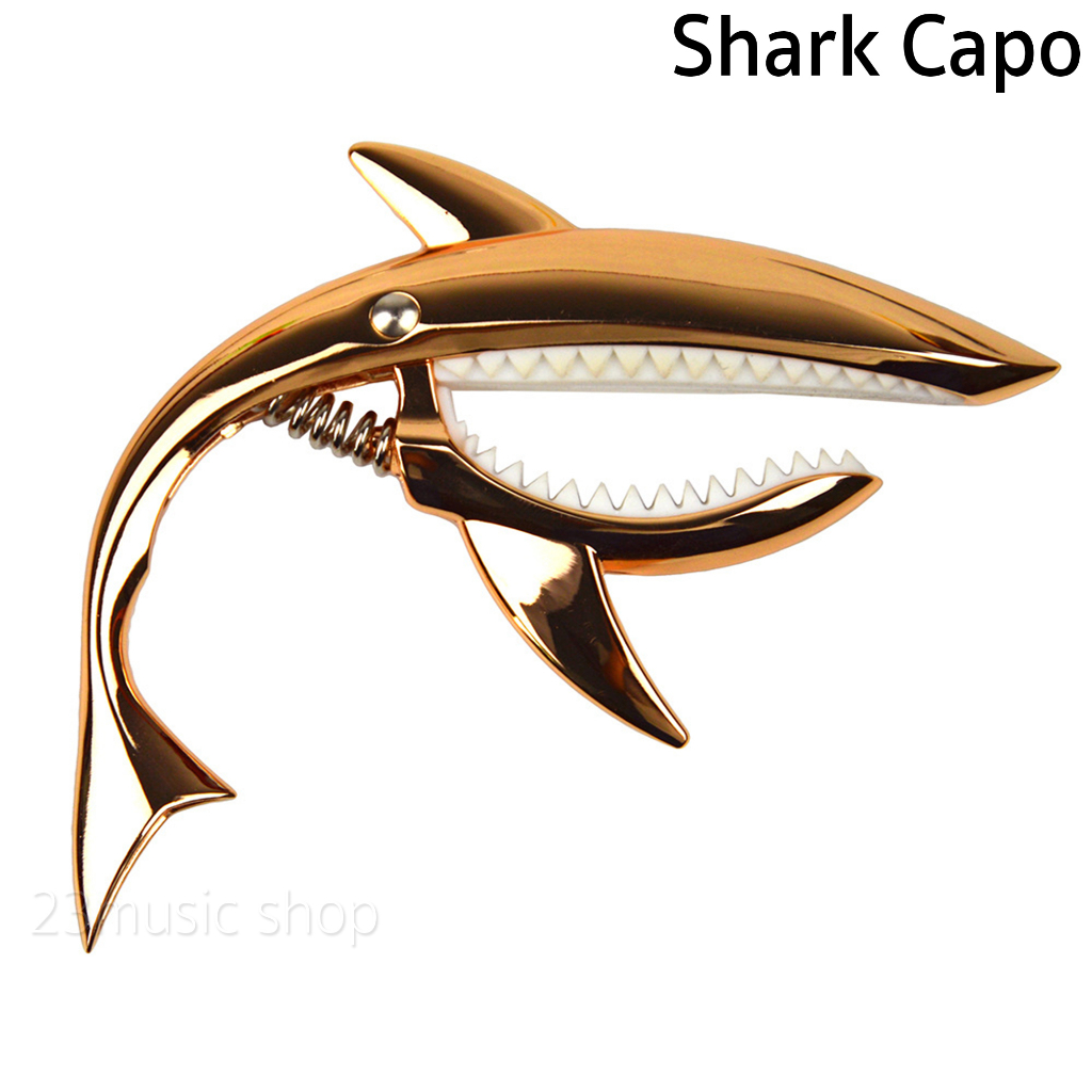 Shark Capo คาโป้ ฉลาม คาโป้สำหรับกีตาร์โปร่ง กีตาร์ไฟฟ้า | Shopee Thailand