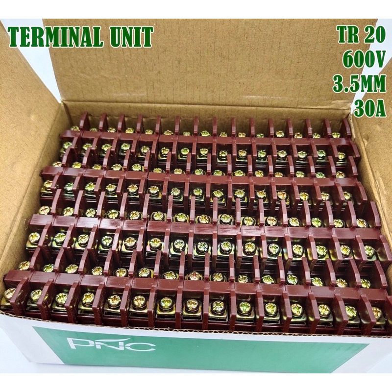 (ราคา1กล่องมี120ชิ้น)TR 20 TERMINAL UNIT เทอร์มินอลต่อสาย ขนาด 3.5 สแคว ...