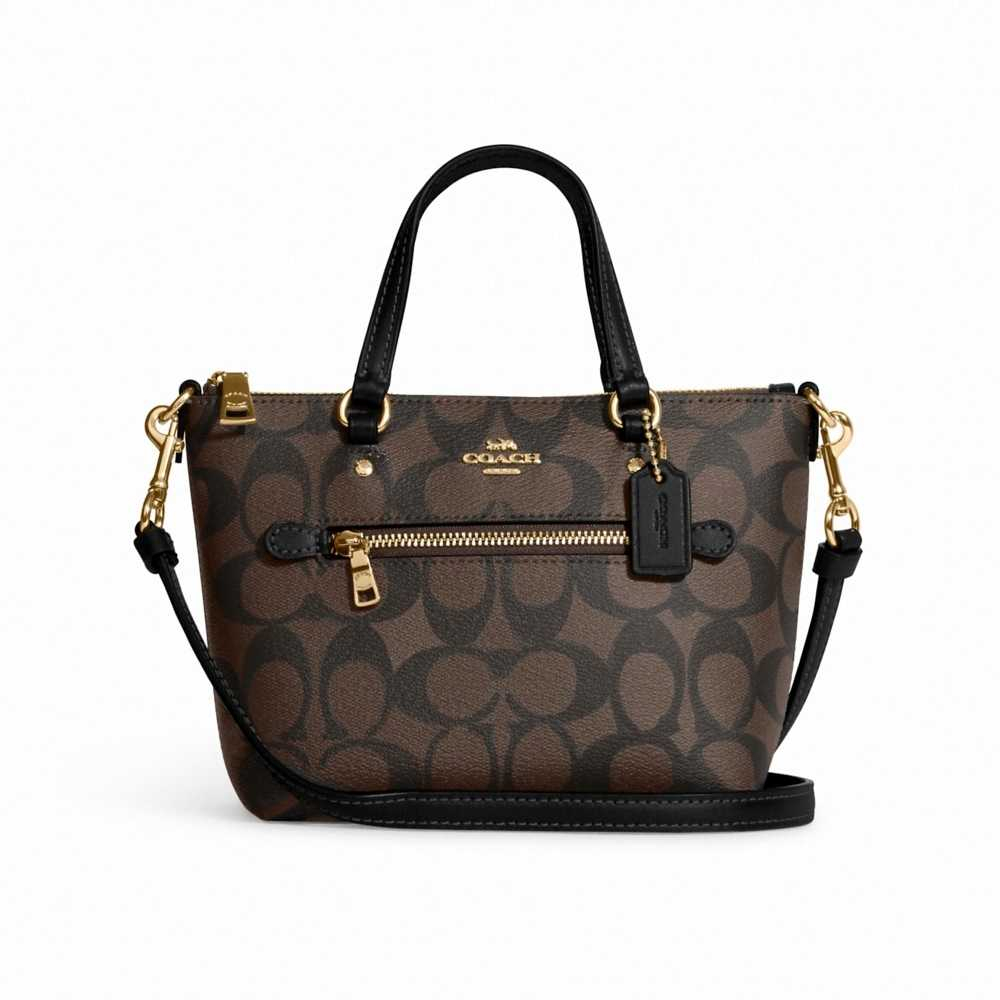 กระเป๋าสะพายข้าง COACH CA721 MINI GALLERY CROSSBODY IN SIGNATURE CANVAS ...