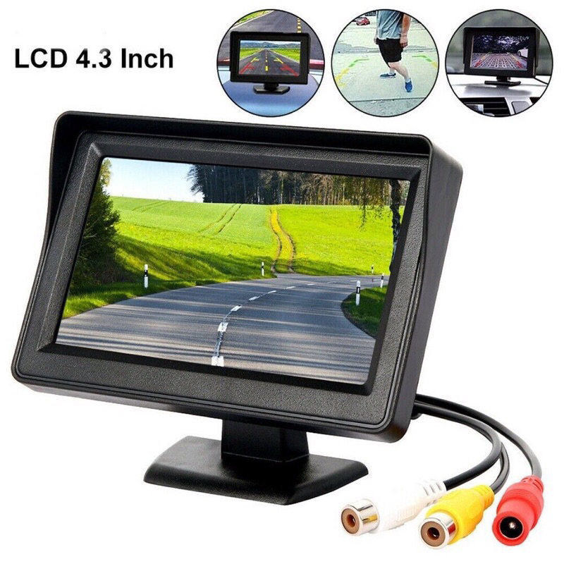 จอมอนิเตอร์ LCD 4.3 นิ้ว จอตั้ง 4.3 นิ้ว พับ TFT LCD Car Car View ...