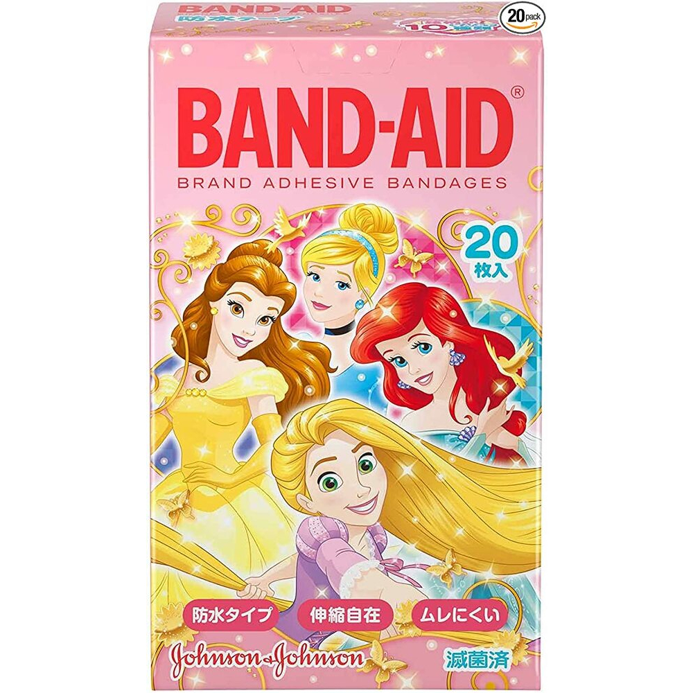พลาสเตอร์ Band-Aid Disney Princess First Aid Bandage, 20 Pieces ...