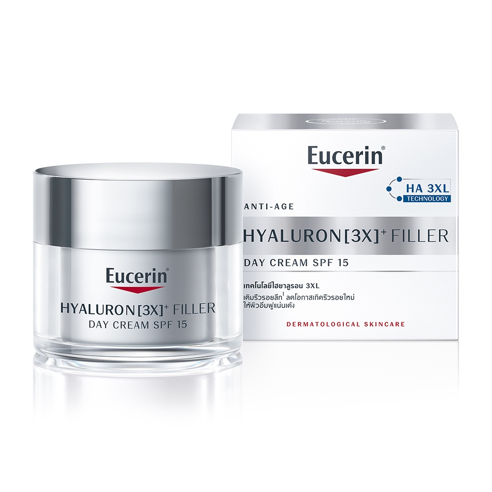 กล่องบุบ หมดอายุ 12/24 Eucerin HYALURON (3X) FILLER DAY CREAM SPF 15 ขนาด 50 ML. | Shopee Thailand