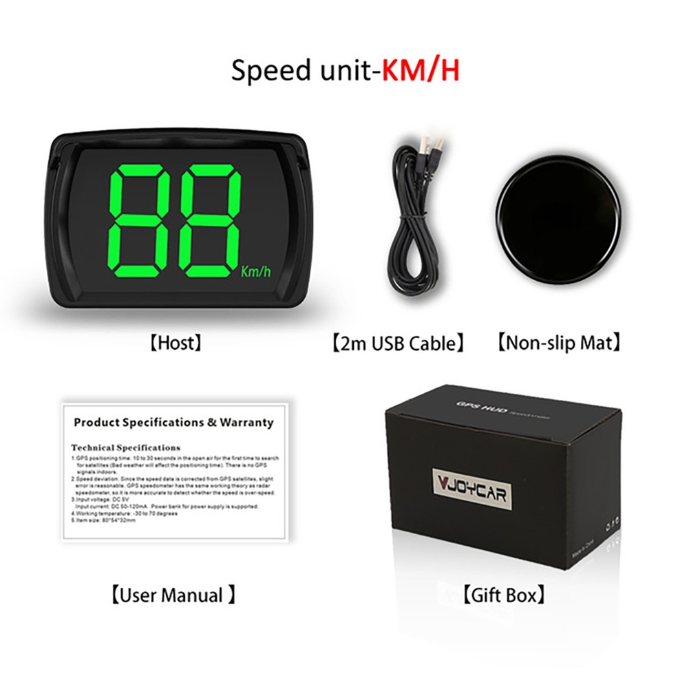 【COD】4.5 "GPS HUD Speedometer ไมล์ดิจิตอล แสดงความเร็วรถ Digital Car ...