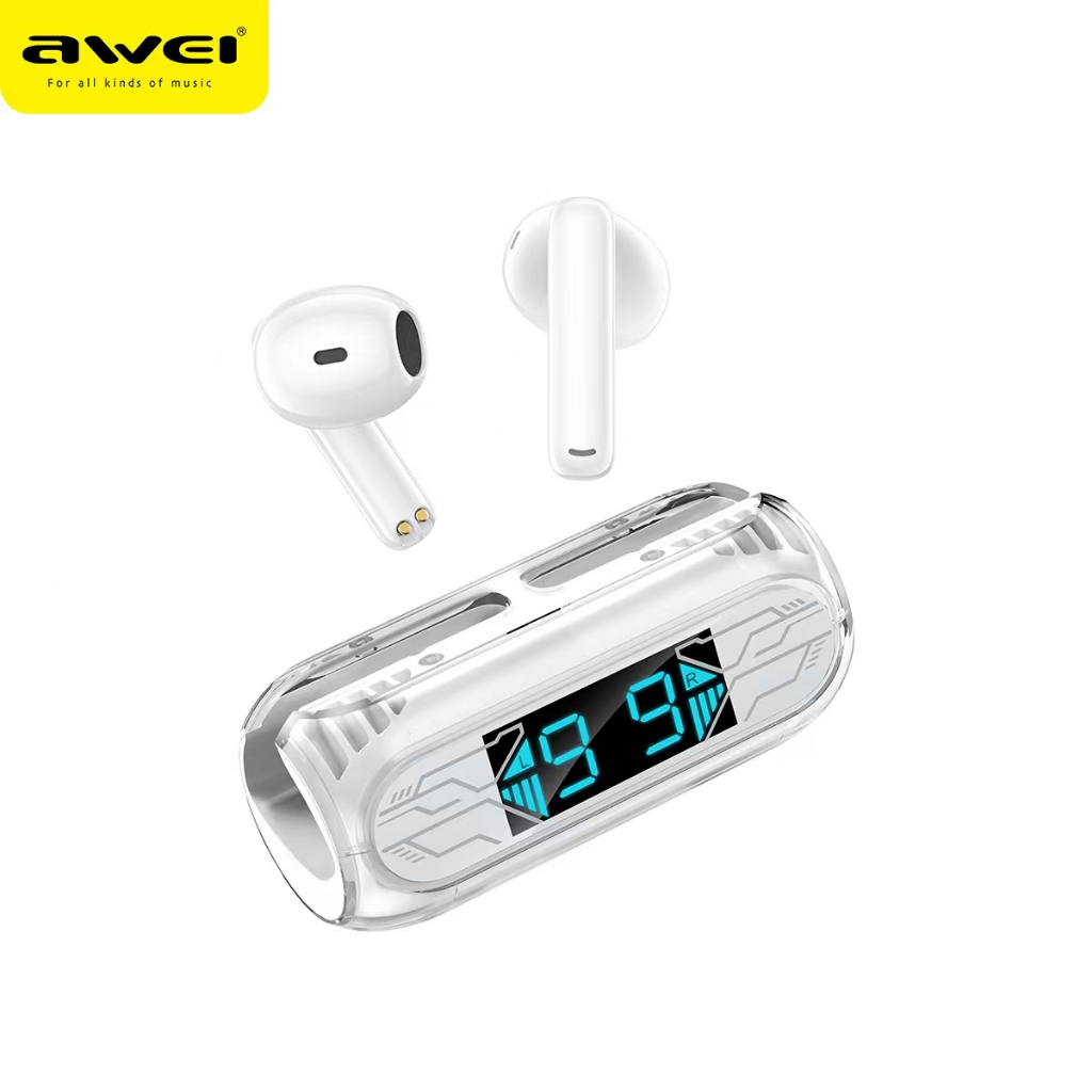 Awei T73 TWS หูฟังบลูทูธไร้สาย เวอร์ชั่น5.3 กันน้ำ IPX6 ไฮไฟสเตอริโอ ...