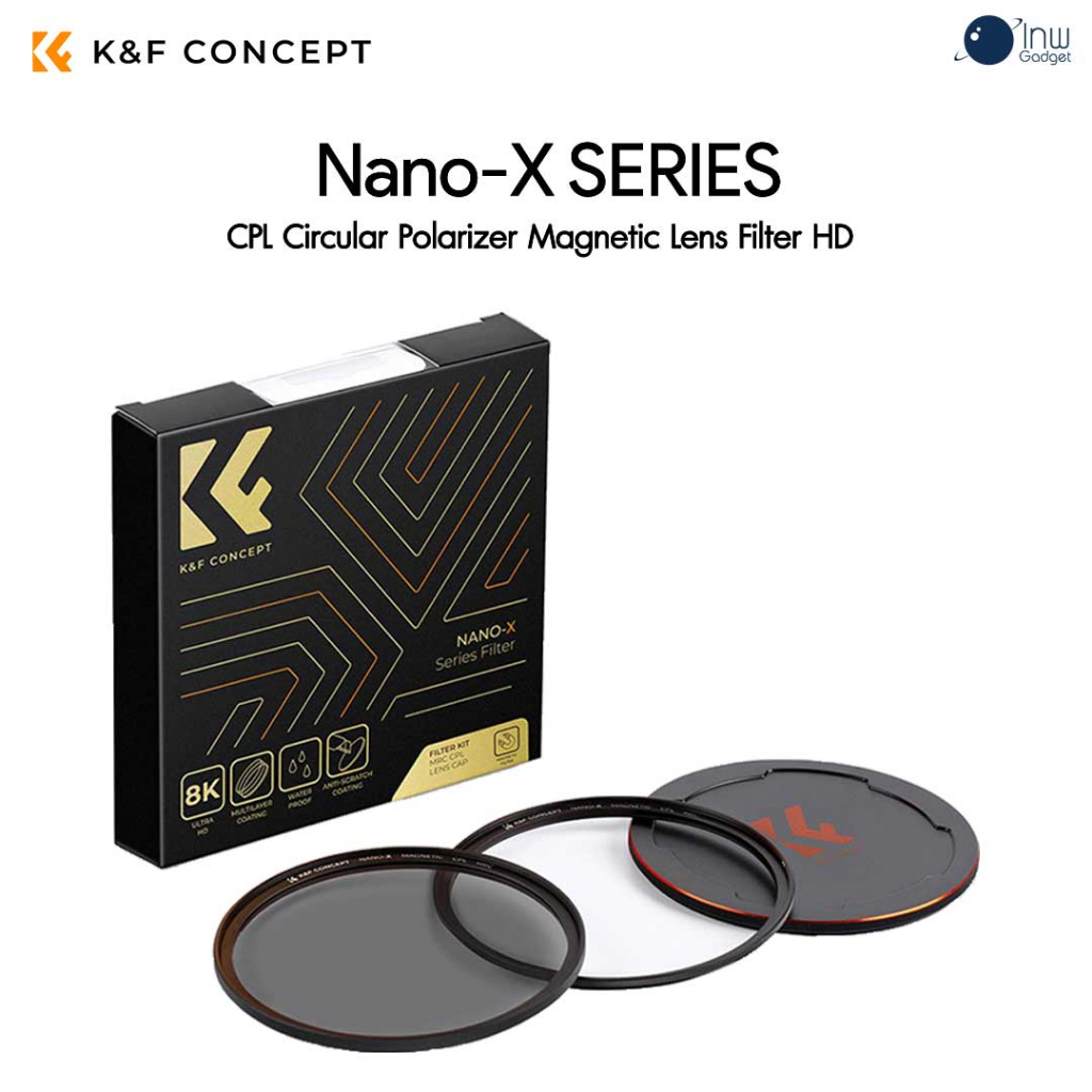 K&F 49-82mm Nano-X, CPL Circular Polarizer Magnetic Lens Filter ประกันศูนย์ 2 ปี | Shopee Thailand