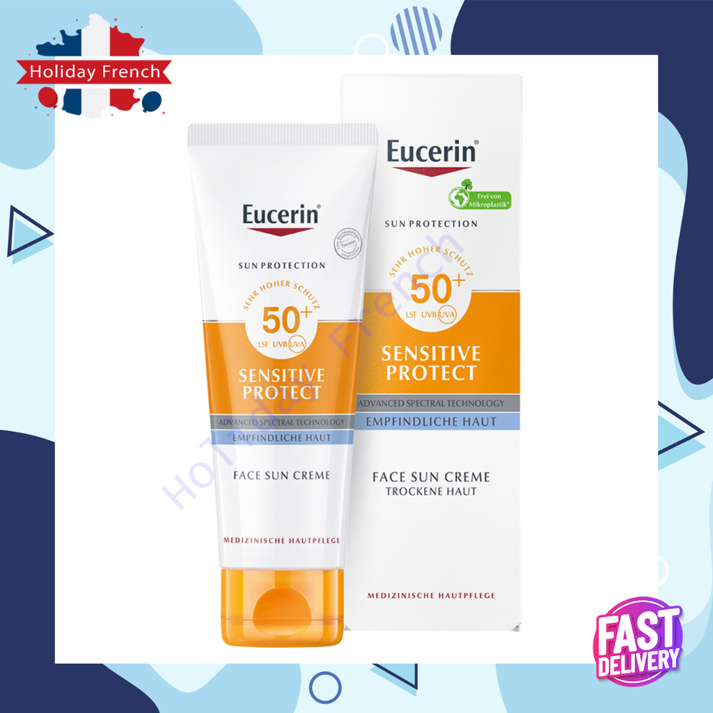 Eucerin sensitive protect sun cream SPF 50+ 50ml แพคเกจใหม่ | Shopee ...