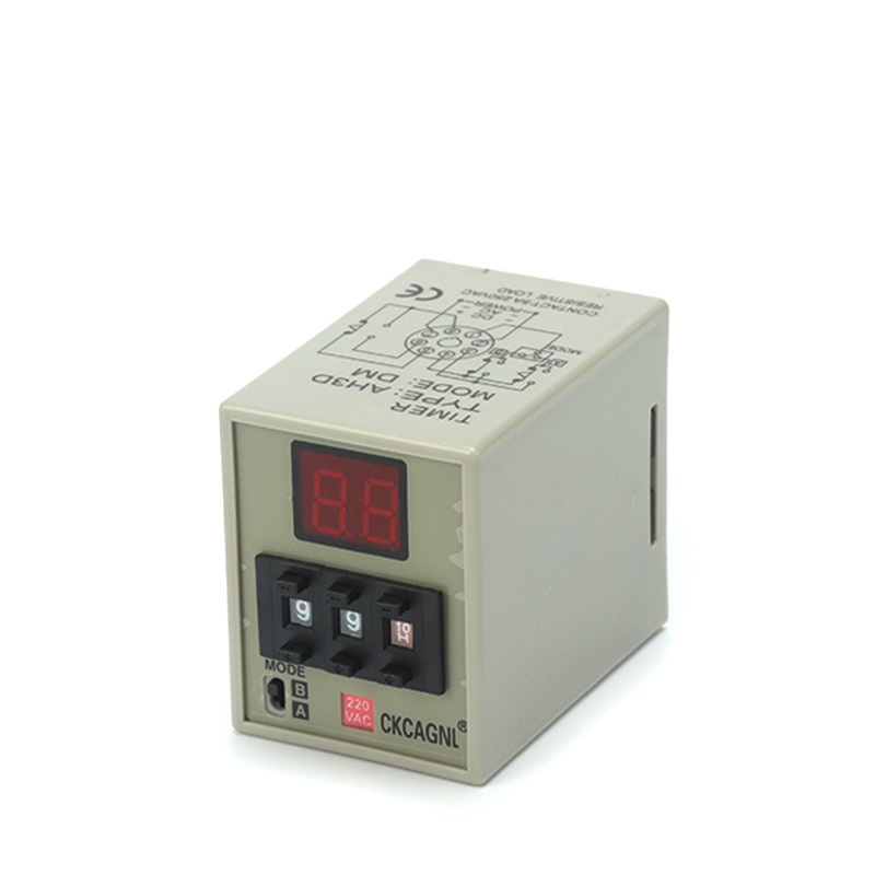 Cikachi Digital Timer AH3D-DM 0.001s-990h 220V,380v ไทม์เมอร์ ดิจิตอล 8 ...