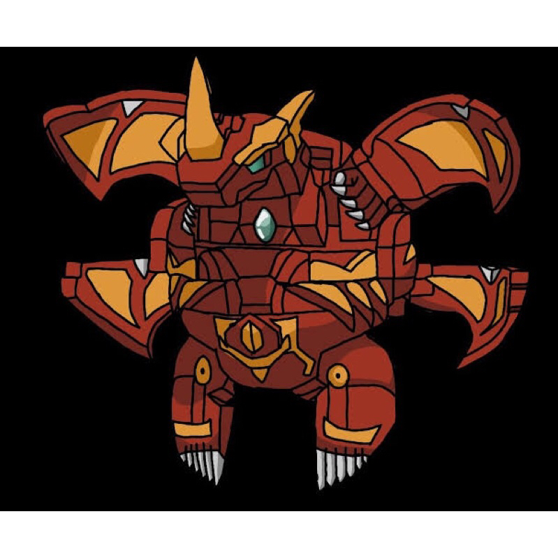 Bakugan Japanese Exclusive Pyrus Cross Dragonoid ( Custom Painted As ...
