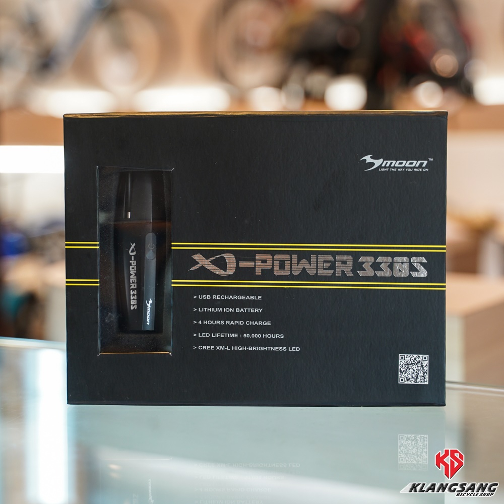 ไฟหน้าจักรยาน Moon X-Power 300S Rechargeable Torch Light Front | Shopee ...